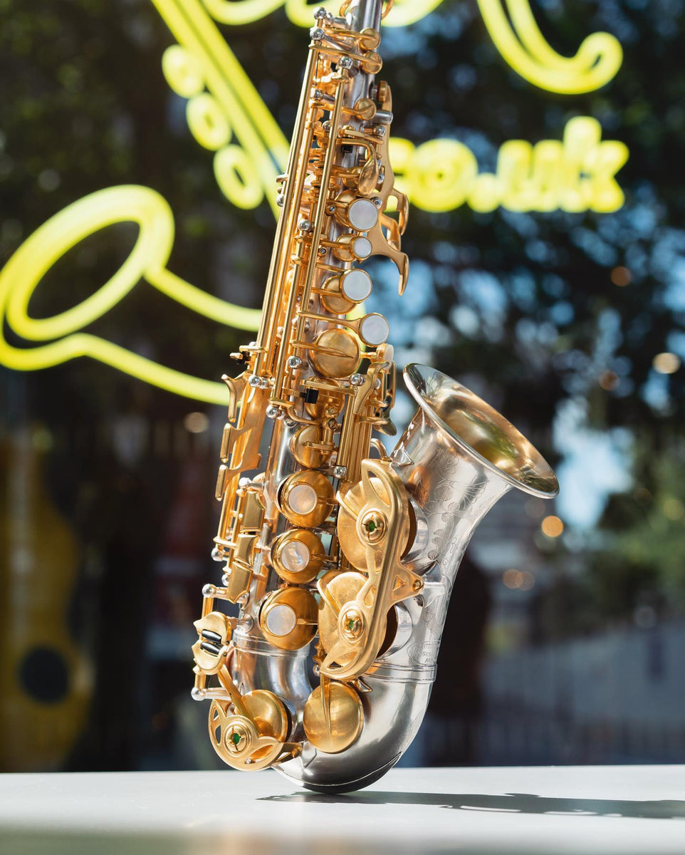 Rampone & Cazzani R1 Jazz Curved Soprano - Silver plated with gold pla ...